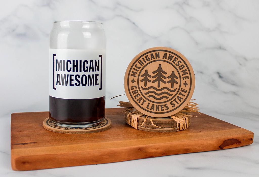 Great Lakes Icon Coasters - Set of 4 – Michigan Awesome Wholesale